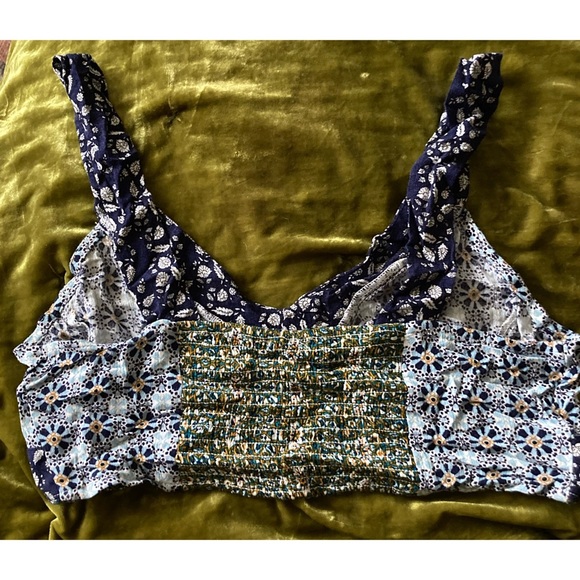 Forever 21 | Tops | Cottagecore Ditzy Floral Patchwork Bralette | Poshmark